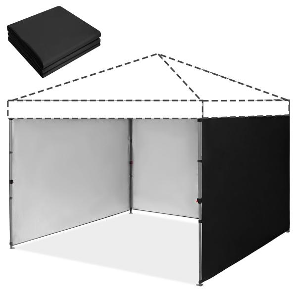 商品名: WILDPATH キャノピーテントサイドウォール、ポップアップキャノピーサンウォール、防水およびUV保護レイヤー付き、シェードキャノピーアウトドア(ブラック) WILDPATH Canopy Tent with Sidewall ...