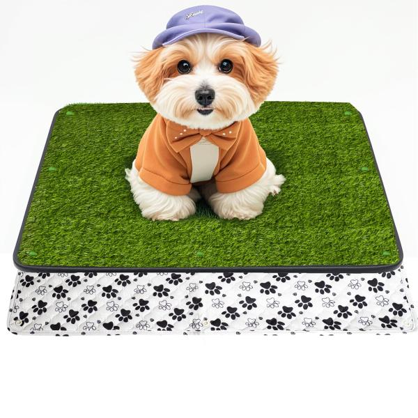 商品名:  Grass Pad for Dogs Potty, 20×25" Pee Pad, Reusable &amp; Washable Dog Pee Grass, Indoor Dog Potty Pad Artificial G...
