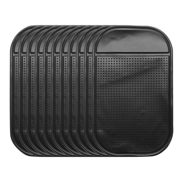 商品名: HARFINGTON 10個 カーダッシュボード 滑り止めマット 5.5インチ x 3インチ ユニバーサル粘着ダッシュパッド 洗濯可能 再利用可能 車 滑り止めマット 電話キー サングラス 電子機器用 ブラック HARFINGTO...