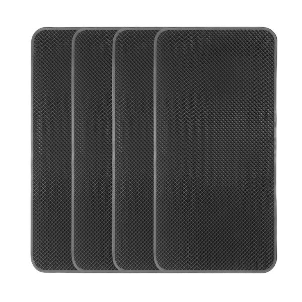 商品名: HARFINGTON 車用ダッシュボード 滑り止めマット 10.6インチ x 6インチ ユニバーサル粘着ダッシュパッド グリッドパターン 洗濯可能 再利用可能 車 滑り止めマット 電話キー サングラス 電子機器用 ブラック HAR...