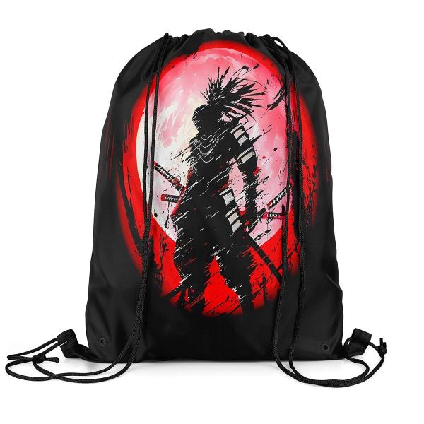 商品名:  jejeloiu Samurai Sports Drawstring Sackpack,Japanese Ukiyoe Drawstring Backpack, Cool Japanese Black and Red Art D...