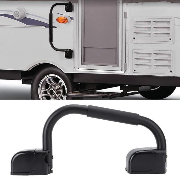 商品名:  RV Grab Handle, RV Railing for Steps, RV Hand Rail Folding Handle Entry Door Grab Bar, RV Door Handle Assist Rail ...