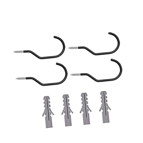 商品名:  Happyyami 4sets Heavy Duty Bike Hooks Wall and Ceiling Mount Storage for Garage Compatible Bike Types Easy to Inst...