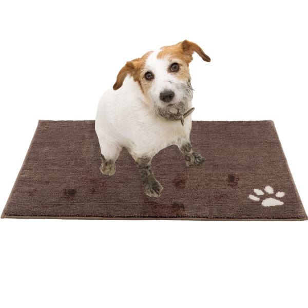 商品名:  PETMAKER Dog Door Mat - 36x26-Inch Large Entryway Rug with Non-Slip Back - Super Absorbent Microfiber Dog Mat for ...