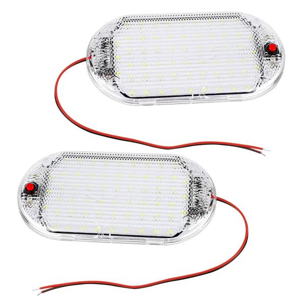 商品名:  wuyaoyao 2PCS Dome Light for RV Interior, 60 LEDs Ultra Bright RV Ceiling Light with Switch Control, Car 12V LED L...