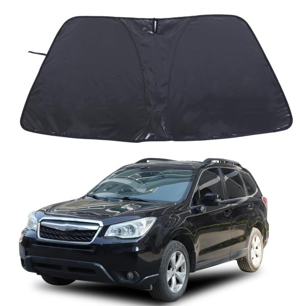 商品名: フロントガラス用サンシェード スバル フォレスター 2013-2018 折りたたみ式フロントガラスサンシェードプロテクター、紫外線をブロックして車を涼しく保ちます (B) Windshield Sun Shade Compatib...