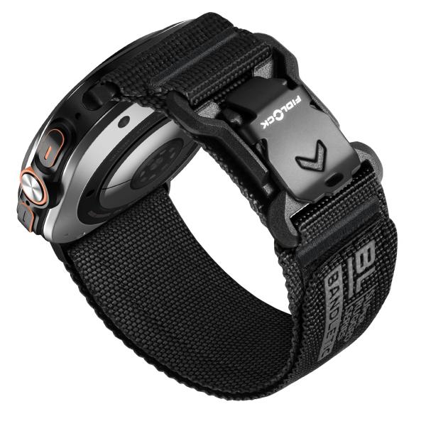 商品名: Samsung Galaxy Watch Ultra アームバンド 47mm Fidlock V-Magnetschnallele、ナイロン製 Weiches Atmungsaktives Klettverschluss スポーツ...