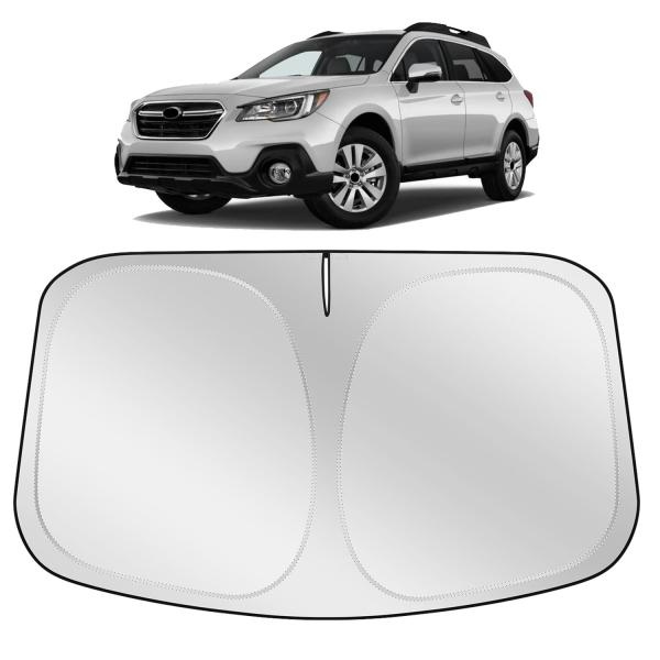 商品名: XHRING フロントガラスサンシェード サンシェード スバル フォレスター 2014-2018 アウトバック 2015-2019 アクセサリー 車のフロントウィンドウ サンシールドカバー XHRING Windshield Su...