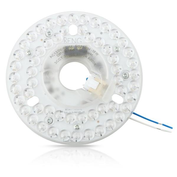 商品名:  HKZTUY 18W 4.9-Inch Ceiling Fan LED Light Replacement, Dimmable LED Retrofit Panel with 3 Color Temperatures (3000...