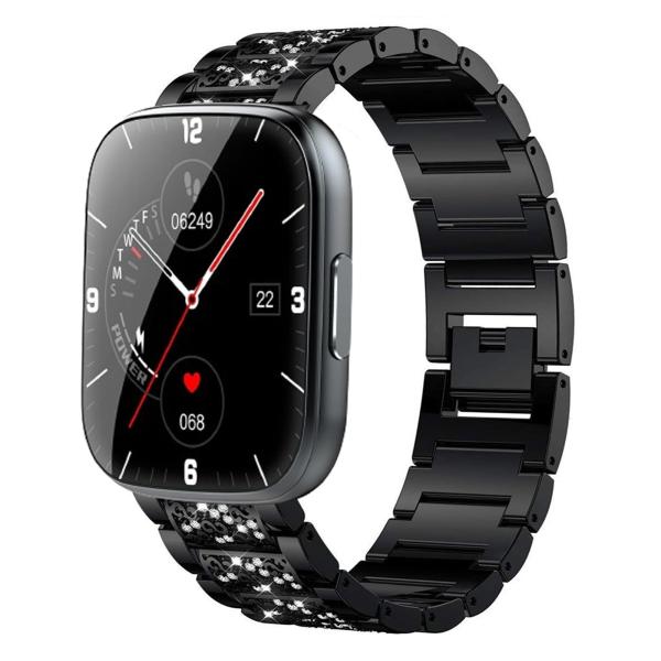 商品名:  Compatible with Puqo Smartwatch, Lamshaw 22mm Quick Release Jewelry Bling Diamond Metal Dressy Strap Adjustable Re...