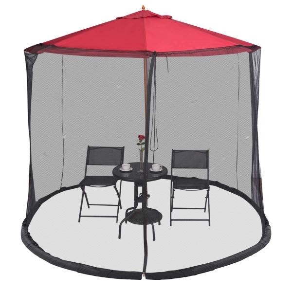 商品名:  Nightcore Patio Umbrella Mosquito Net, 9/10 Ft Outdoor Canopy Screen Mesh with Zipper Door, Fillable Water Tube, A...