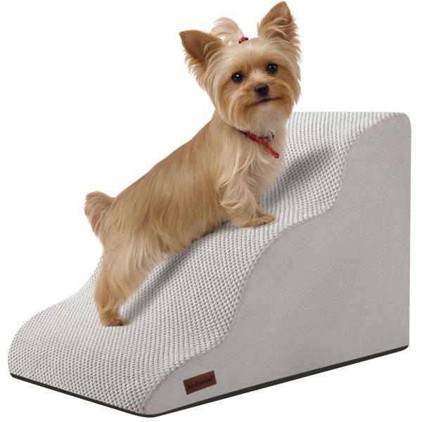 商品名:  Dog Stairs for Small Dogs,3 Step Dog Ramp for Couch and Bed,Pet Stairs with Non-Slip Bottom for Old Cats,Indoor Pe...