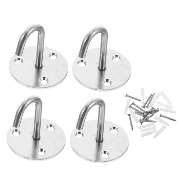 商品名:  JECOMPRIS 4pcs Sturdy Wall Fixing Ceiling Hooks Removable Hooks for Plasterboard Space-Saving Practical Storageブラン...