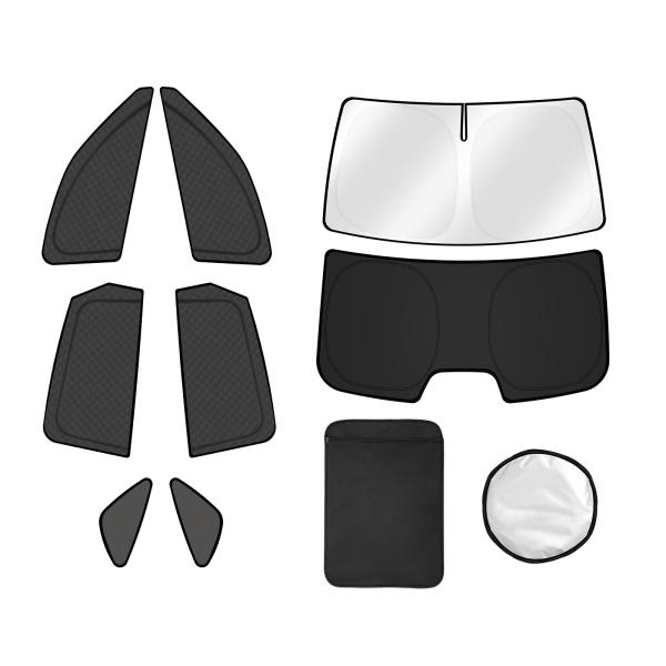 商品名: FIILINES ウィンドウシェードキット 2023-2025年式ホンダアコード用 2イン1 日焼け防止 通気性 2層サンシェード UV100%ブロック プライバシー保護 サイド/リア/フロントガラスアクセサリー用 FIILINE...