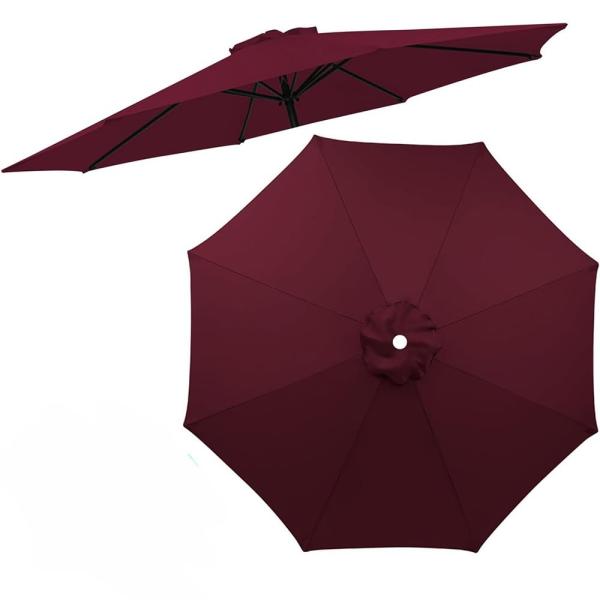 商品名:  LARAKVEAKV Patio Umbrella Replacement Canopy 6.5ft 8ft 9ft 10ft，Outdoor Table Umbrella Canopy For 6Ribs 8Ribs Repl...