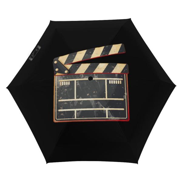 商品名:  Cinema Clapper Board Travel Umbrella for Rain Windproof 5 Folding Compact Umbrella Auto Open Closeブランド: Generic商品サ...