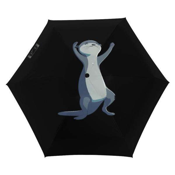 商品名:  Funny Otter Yoga Travel Umbrella for Rain Windproof 5 Folding Compact Umbrella Auto Open Closeブランド: Generic商品サイズ: ...