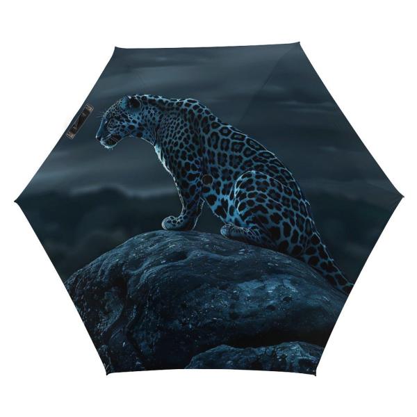 商品名:  Cheetah Print Travel Umbrella for Rain Windproof 5 Folding Compact Umbrella Auto Open Closeブランド: Generic商品サイズ: One...