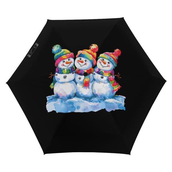 商品名:  LGBT Gay Proud Snowman Travel Umbrella for Rain Windproof 5 Folding Compact Umbrella Auto Open Closeブランド: Generic商...
