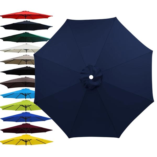 商品名:  6.5ft 7.5ft 8ft 9ft 10ft Outdoor Umbrella Replacement Canopy Cloth, 6/8 Ribs Market Table Garden Backyard Pool Pat...