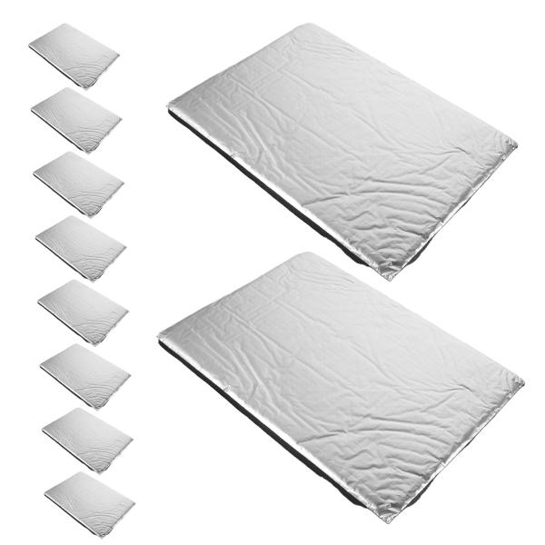 商品名:  Mikinona 10pcs Sound Deadening Insulation Mats for Cars Engine Door Noise Reduction Fire-Safe Aluminum Foil Materi...