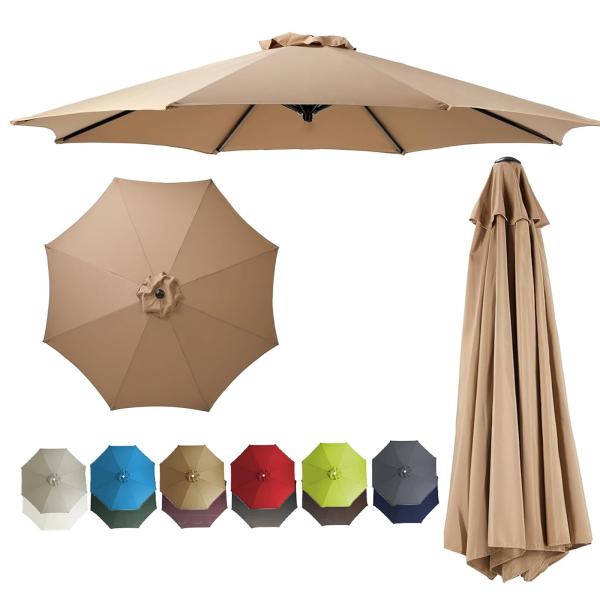 商品名:  IKVYVPM Outdoor Patio Cantilever Umbrella Replacement Canopy 8 Ribs from Sun and Water Wood Frame Replacement Cove...