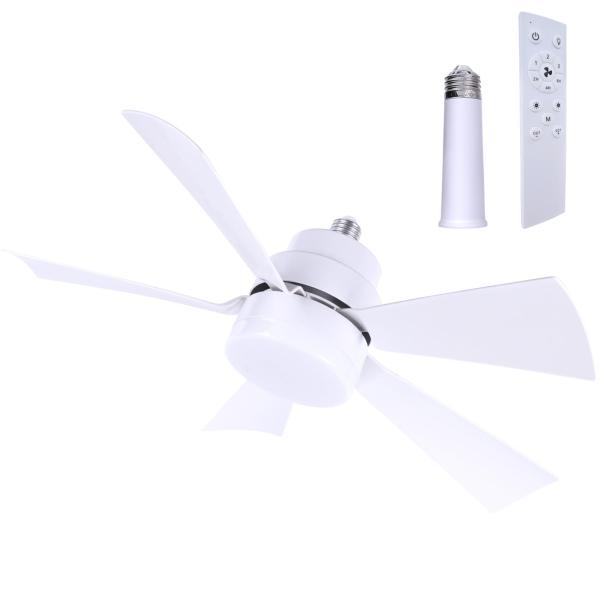 商品名:  Bstsilver Socket Fan Light with Remote, E26 Screw in Ceiling Fan w/Spare Light 1200 Lumens LED Dimmable 3CCT 3 Tim...