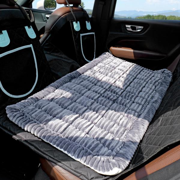 商品名:  Tapizado Back Seat Pet Bed Mat, Dog Car Bed for Large Dogs, Deluxe Plush Travel Beds with Anti-Slip Bottom, Custom...