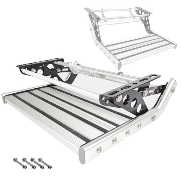 商品名:  Manual Camper Step, with LED Light, Rv Accessories for Outside, 440 Lbs, Anti-Slip Steps, Compact One-Hand Expand ...