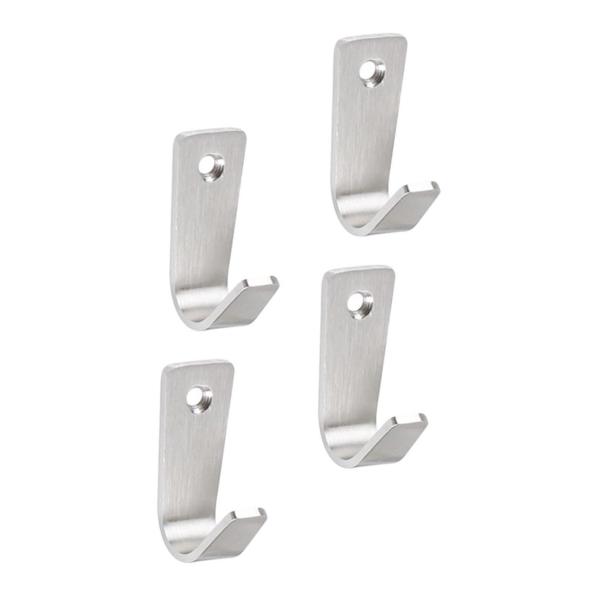 商品名:  GLEAVI 4pcs Rust Stainless Steel Hooks for Bathroom and Kitchen Multi-Purpose Wall and Ceiling Coat Hangers Easy t...