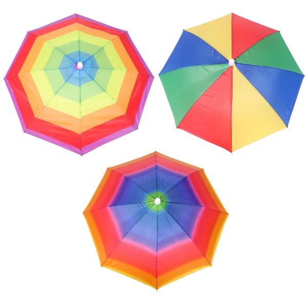 商品名:  LOGOFUN 3PCS Hands Free Umbrella Hat with Adjustable Headband Waterproof Sun Rain Cover for Outdoor Fishing Hiking...