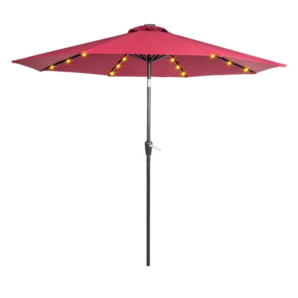 商品名:  patio umbrella Outside Shade patio Windproof deck umbrella with lights Umbrellas solar lights forsolar light umbre...