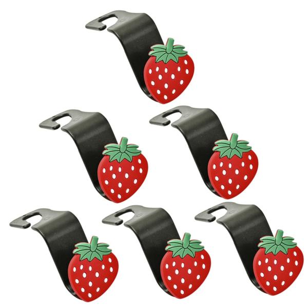 商品名:  JECOMPRIS 6pcs Multifunctional Car Back Seat Hooks Durable Seatback Organizers for Cars Suvs Trucks Cute Strawberr...