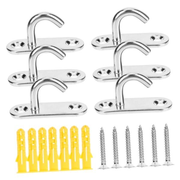 商品名:  Hemobllo 6pcs Ceiling Hooks Heavy Duty Open Hook Anchor for Wall Mount for Hanging Plants Hammocks and Application...