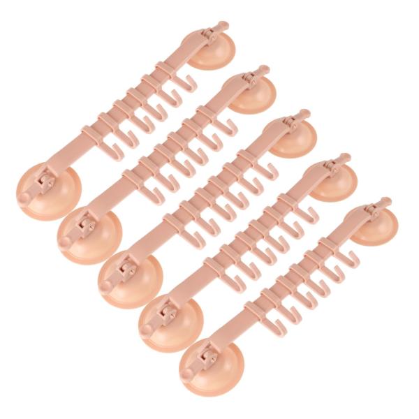 商品名:  GLEAVI 5pcs Movable Hanging Hooks Wall-Mounted Storage Rack for Kitchen and Bathroom Strong Load-Bearing Non-Trace...