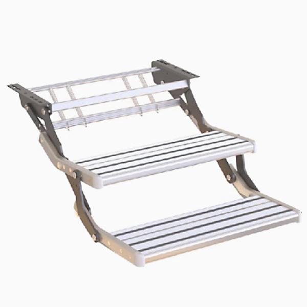 商品名:  RV Steps Folding 2 Step Camper Steps Manual Retractable 440 LBS Load Capacity Non-Slip for Safe Entry and Exit RV ...