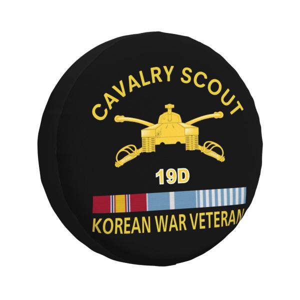 商品名:  Mos 19d Cavalry Scout Korean War Veteran 15 Inch Spare Tire Cover Weatherproof Wheel Protector Rv SUV Truck Traile...