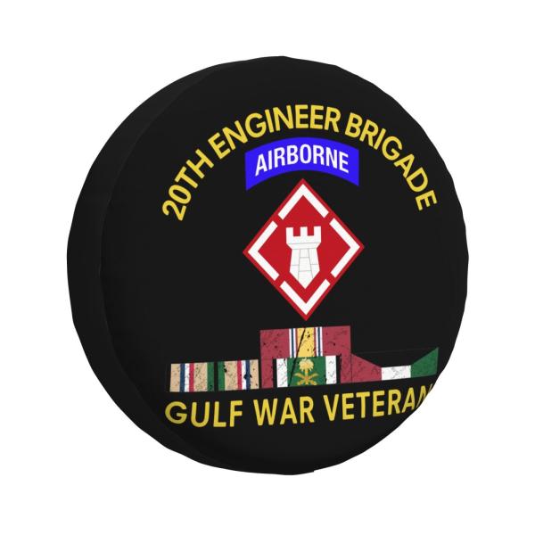 商品名:  20th Brigade Gulf War Veteran 15 Inch Spare Tire Cover Weatherproof Wheel Protector Rv SUV Truck Trailer Camper6ブラ...