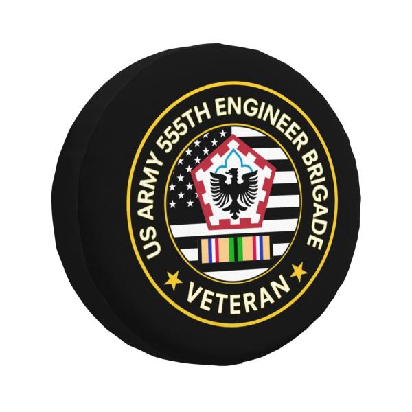商品名:  Us Army 555th Brigade Gulf War Veteran 15 Inch Spare Tire Cover Weatherproof Wheel Protector Rv SUV Truck Trailer ...