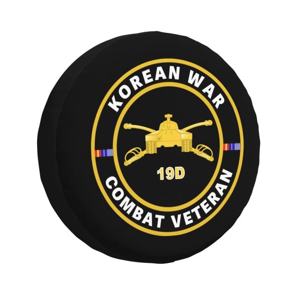 商品名:  Mos 19d Cavalry Scout Korean War Combat Veteran 15 Inch Spare Tire Cover Weatherproof Wheel Protector Rv SUV Truck...