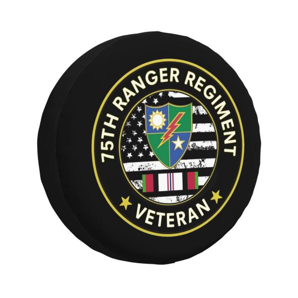 商品名:  Us Army Afghanistan Veteran 75th Ranger Regiment 15 Inch Spare Tire Cover Weatherproof Wheel Protector Rv SUV Truc...