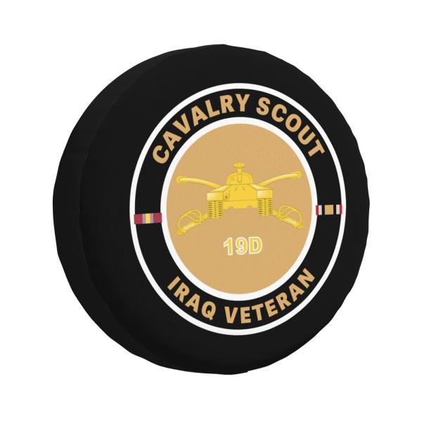商品名:  Us Army Iraq Veteran Mos 19d Cavalry Scout 15 Inch Spare Tire Cover Weatherproof Wheel Protector Rv SUV Truck Trai...