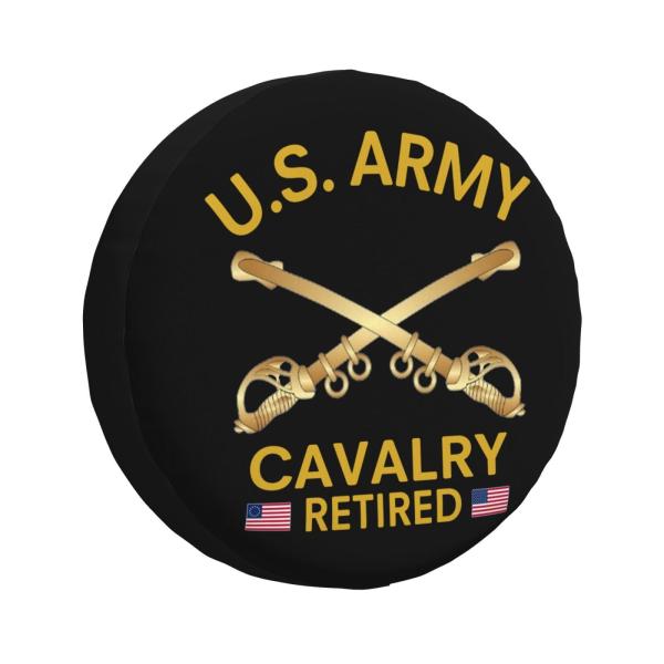 商品名:  Us Army Retired Cavalry 15 Inch Spare Tire Cover Weatherproof Wheel Protector Rv SUV Truck Trailer Camper4ブランド: Ge...