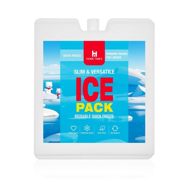 商品名:  Home Times Ice Packs Slim&amp;Versatile Ice Packs (4 Pack/Set),Ice Packs for Lunch Boxes, Quick Freeze Space Savin...