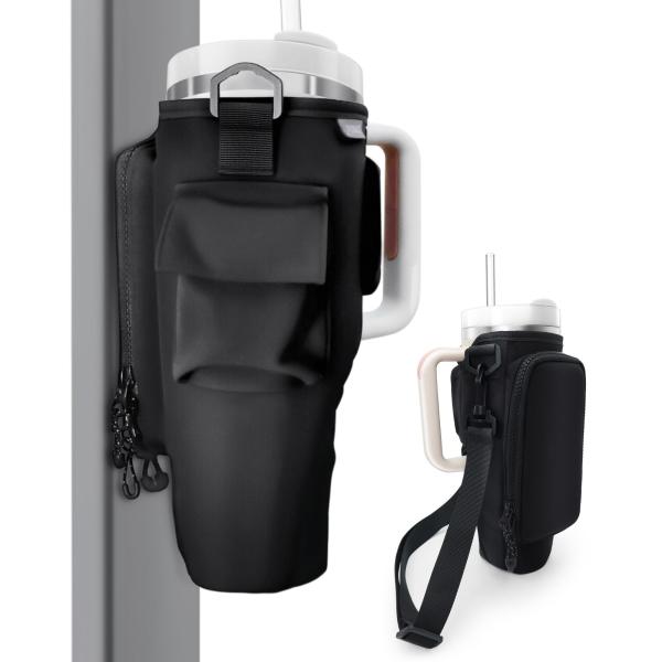 商品名:  Magnetic Gym Bag for Stanley Cup, 30 &amp; 40 oz Stanley Carrier with Strap, Magnetic Water Bottle Holder for Wome...