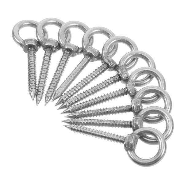 商品名:  GLEAVI 10pcs Heavy Duty Screw-in Ceiling Hooks for Use Stainless Steel Multi-Function Wall Hooks for Hanging Mugs ...