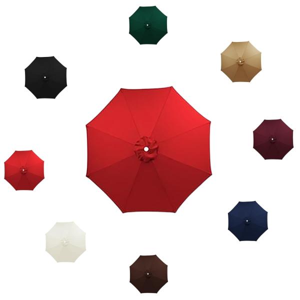 商品名:  9 Ft 10 Ft Parasol Replacement Canopy 6 Ribs 8 Ribs Umbrella Replacement Top Cover for Patio Garden Backyard Paras...