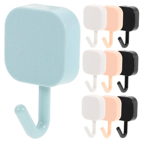 商品名:  POPETPOP 20pcs Sticky White Adhesive Hooks Modern Wall Decor for Bathroom Towel Hooks No Ceiling Multipurpose Coat...