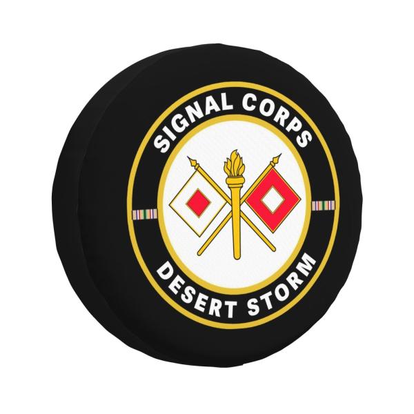 商品名:  Us Army Signal Corps Desert Storm 15 Inch Spare Tire Cover Weatherproof Wheel Protector Rv SUV Truck Trailer Campe...