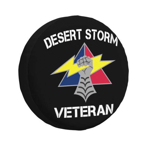 商品名:  Us Army 4th Armored Division Desert Storm Veteran 15 Inch Spare Tire Cover Weatherproof Wheel Protector Rv SUV Tru...